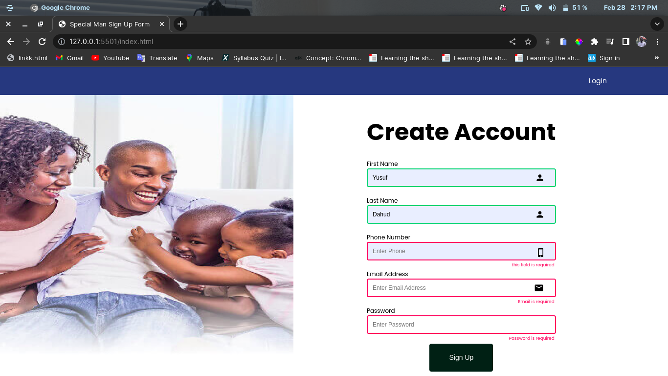 GitHub - yusfate4/Form-Validation