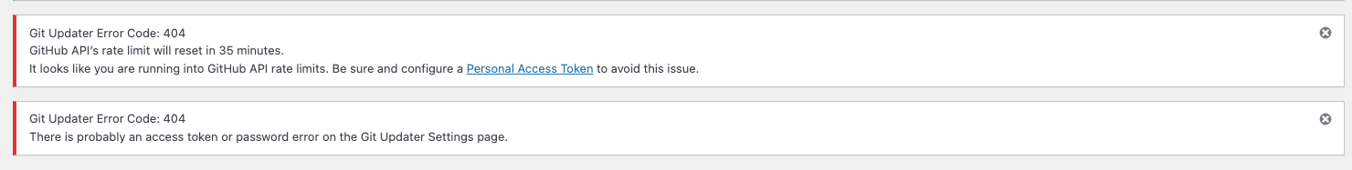 The Github access token gets deleted every day · Issue #1030 · afragen/git-updater · GitHub