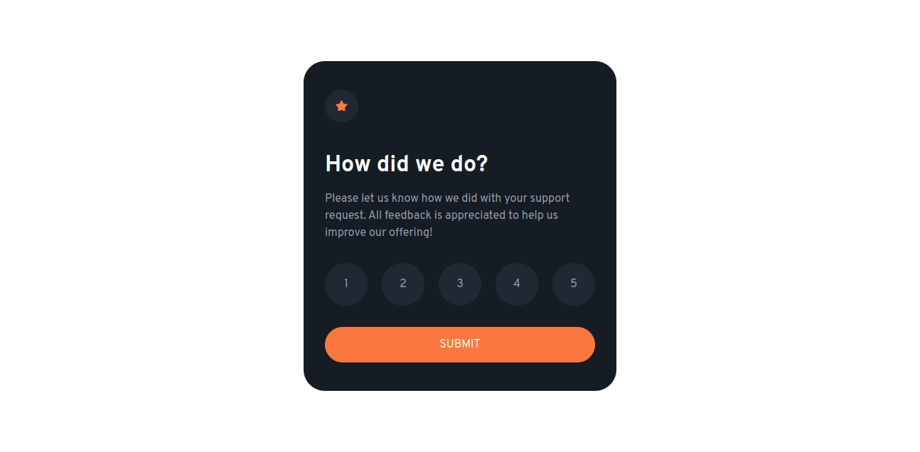 GitHub - AbsoluteZero-cmd/interactive-rating-component: Task from Frontent Mentor