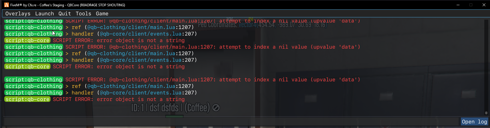 [BUG] Police clothing mirror throws error · Issue #169 · qbcore-framework/qb-clothing · GitHub