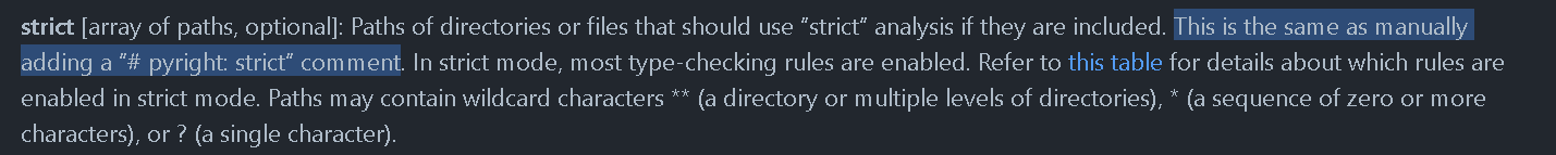Disabling specific diagnostics after activating strict · microsoft pyright · Discussion #4497 ...