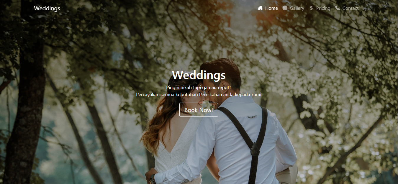GitHub - revanggaajip/weddings: Hasil tugas 1 materi bootstrap dari ...
