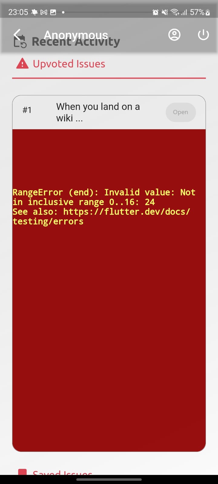 The Upvoted Issue Section For Anonymous User Fails · Issue 171 · Owasp Bltblt Flutter · Github 0004