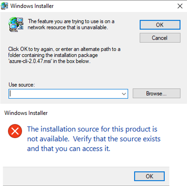 Azure Cli Upgrade Not Working Due To Older Version Uninstallation Issue · Issue 20009 · Azure
