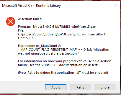 Error on exit since PR #7157 · Issue #7159 · RPCS3/rpcs3 · GitHub