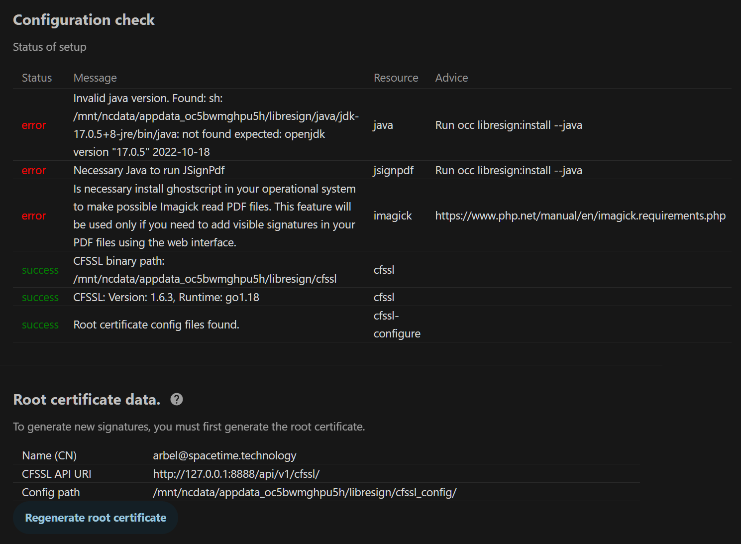 Setup with Nextcloud AIO · Issue #1409 · LibreSign/libresign · GitHub