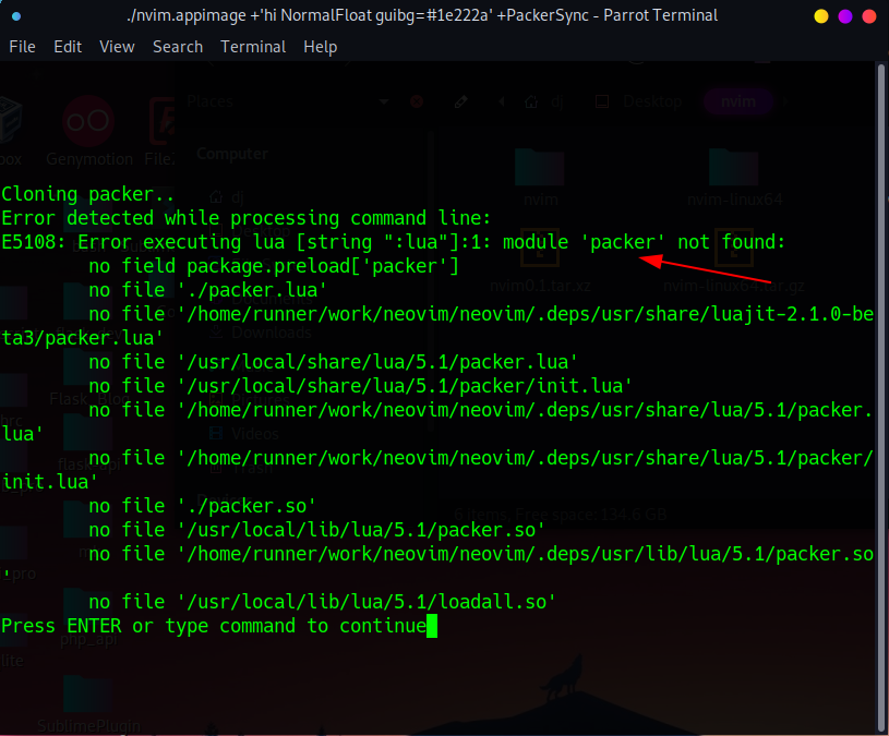 Not an editor command: PackerSync · Issue #353 · NvChad/NvChad · GitHub