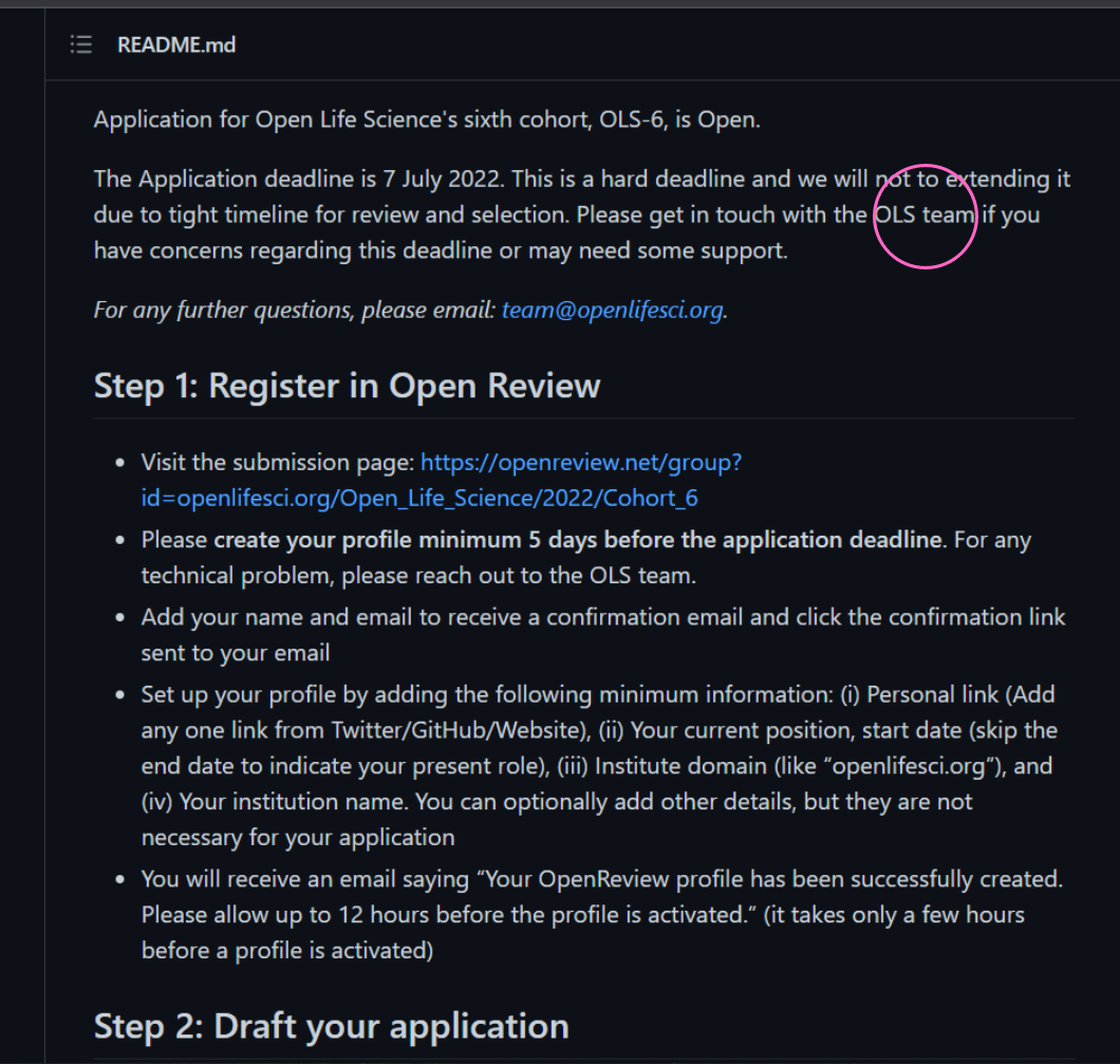No Link Inserted to contact the support Team · Issue #474 · open-life-science/open-life-science ...