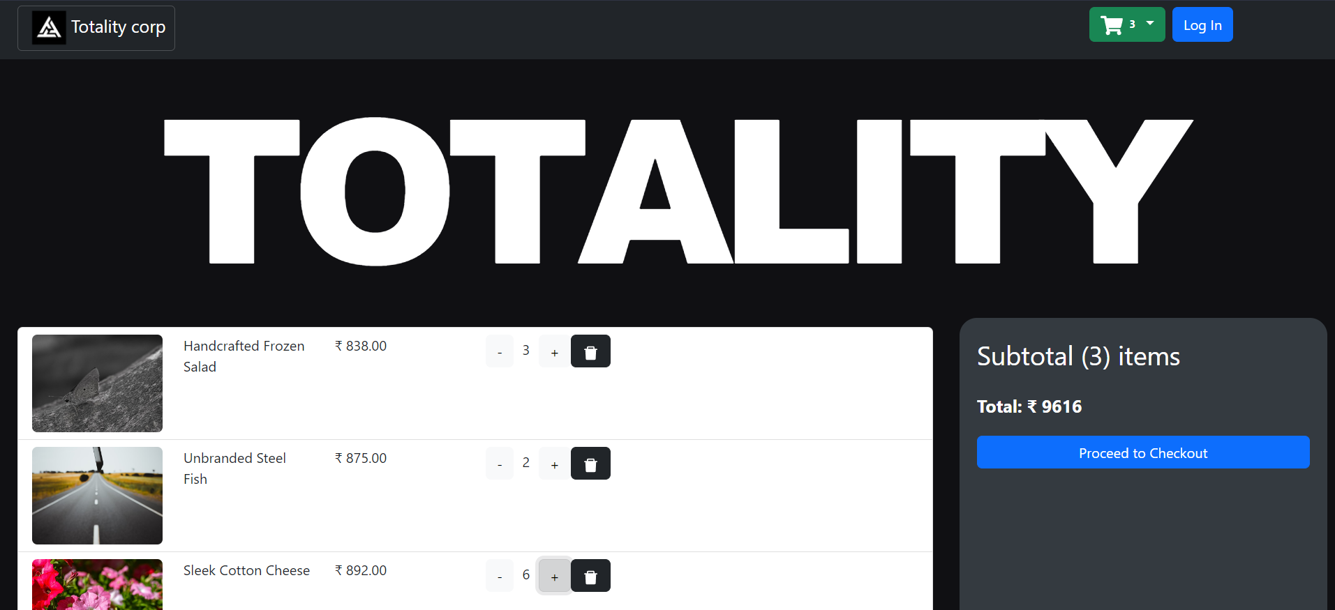 GitHub - abhishekrawe/totalitycorp-frontend-challenge: An Ecommerce Project with Search , Filter ...