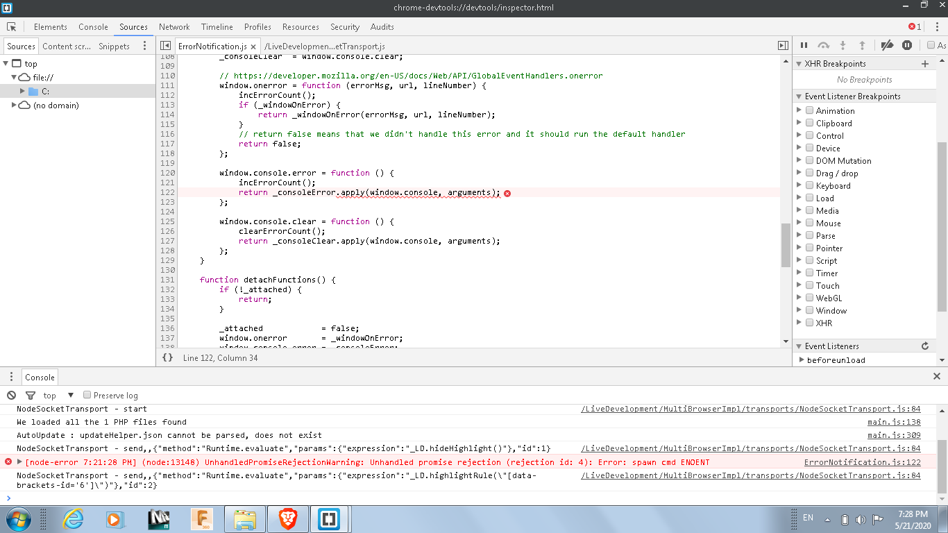 Error 13148 · Issue #15161 · adobe/brackets · GitHub