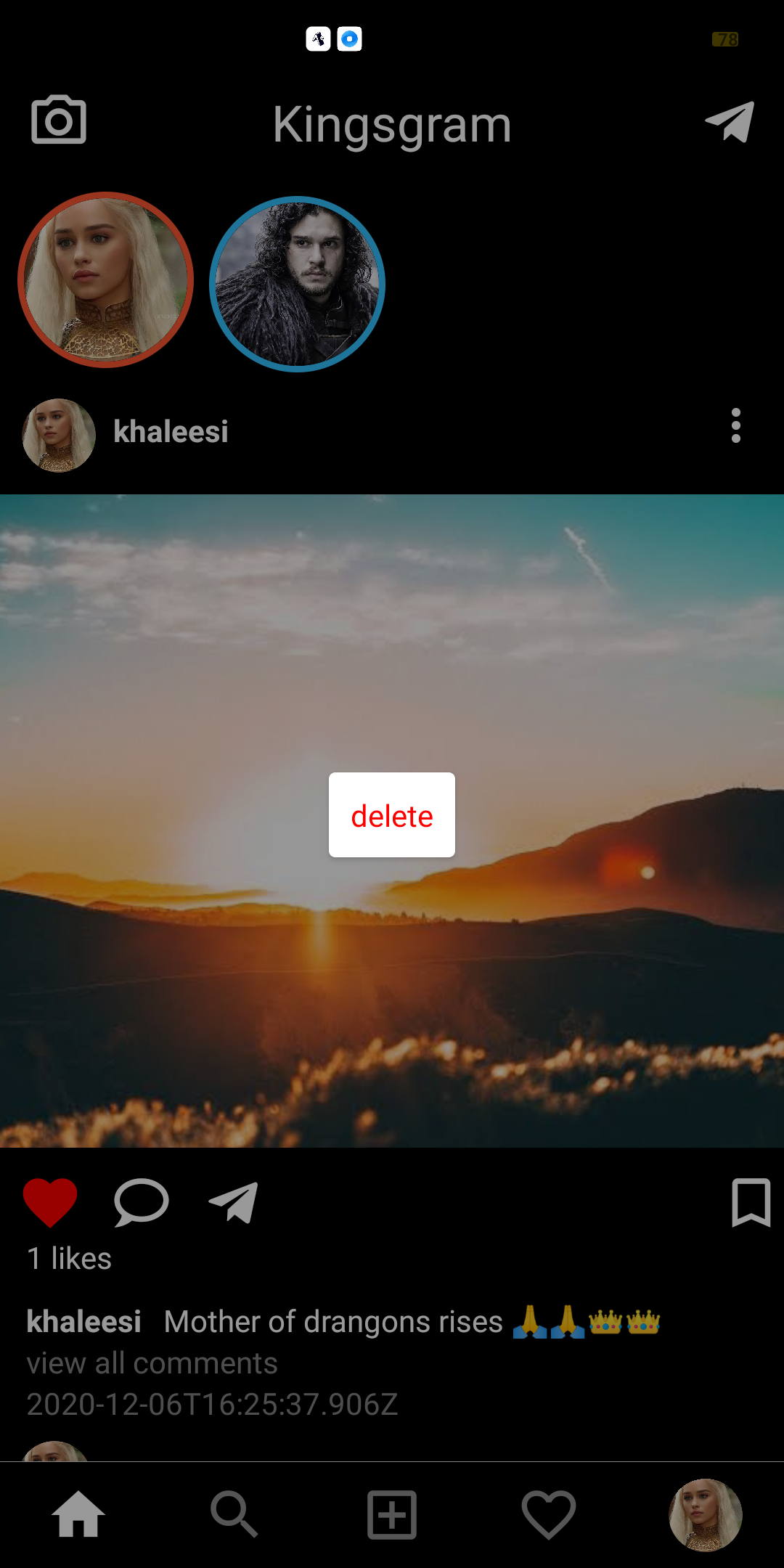 GitHub - jashwanth999/Instaclone-React-native: Instagram clone Mobile Application for both IOS ...