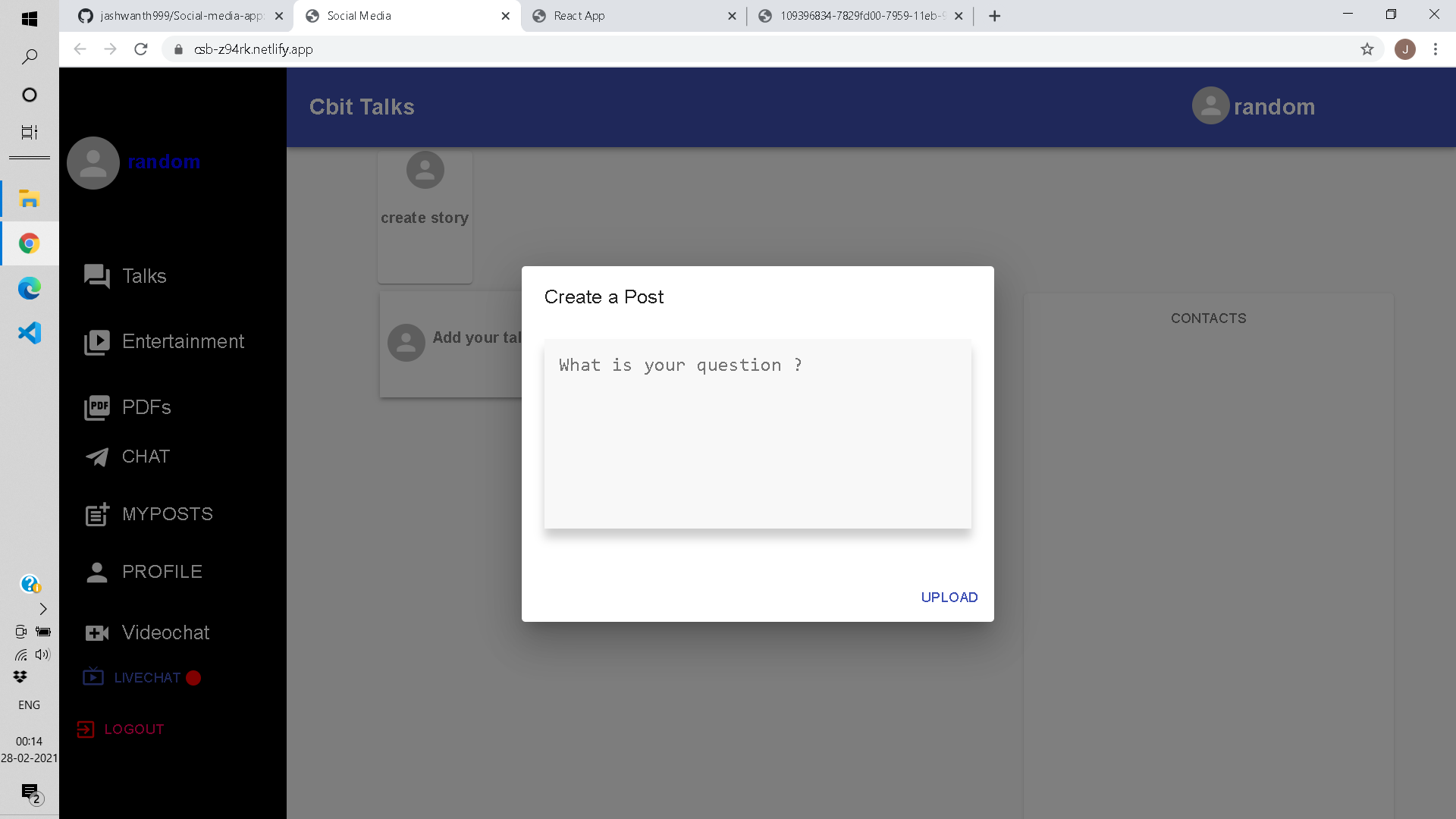 cbit-mini-project - Codesandbox