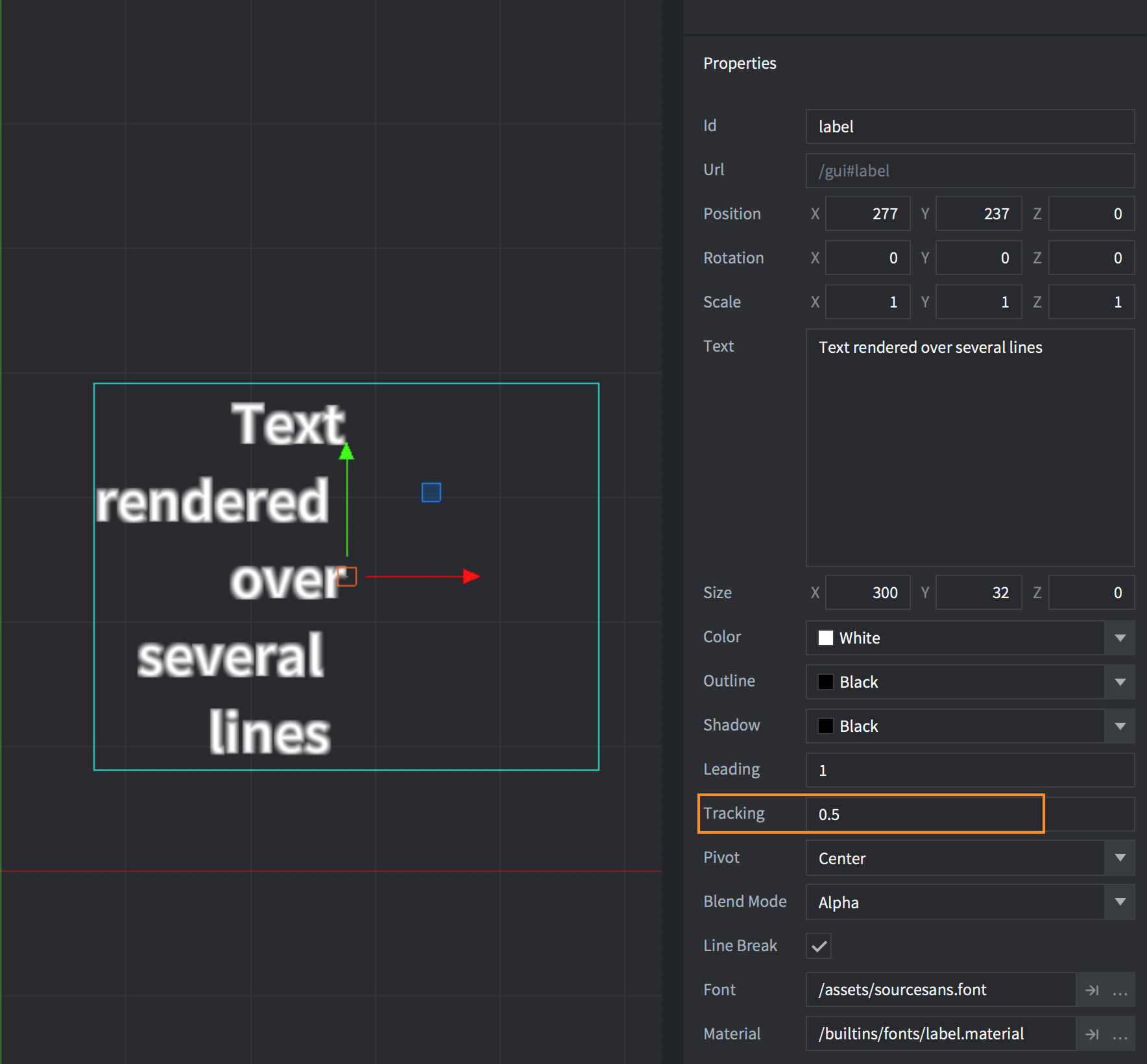 Text tracking floats doesnt work in Editor 2 [DEFEDIT-1526] · Issue #1589 · defold/editor2 ...