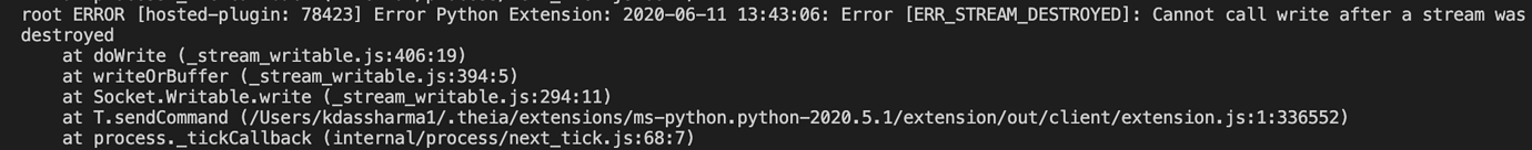 Python Extension On Theia Throws Errors · Issue 7999 · Eclipse Theiatheia · Github