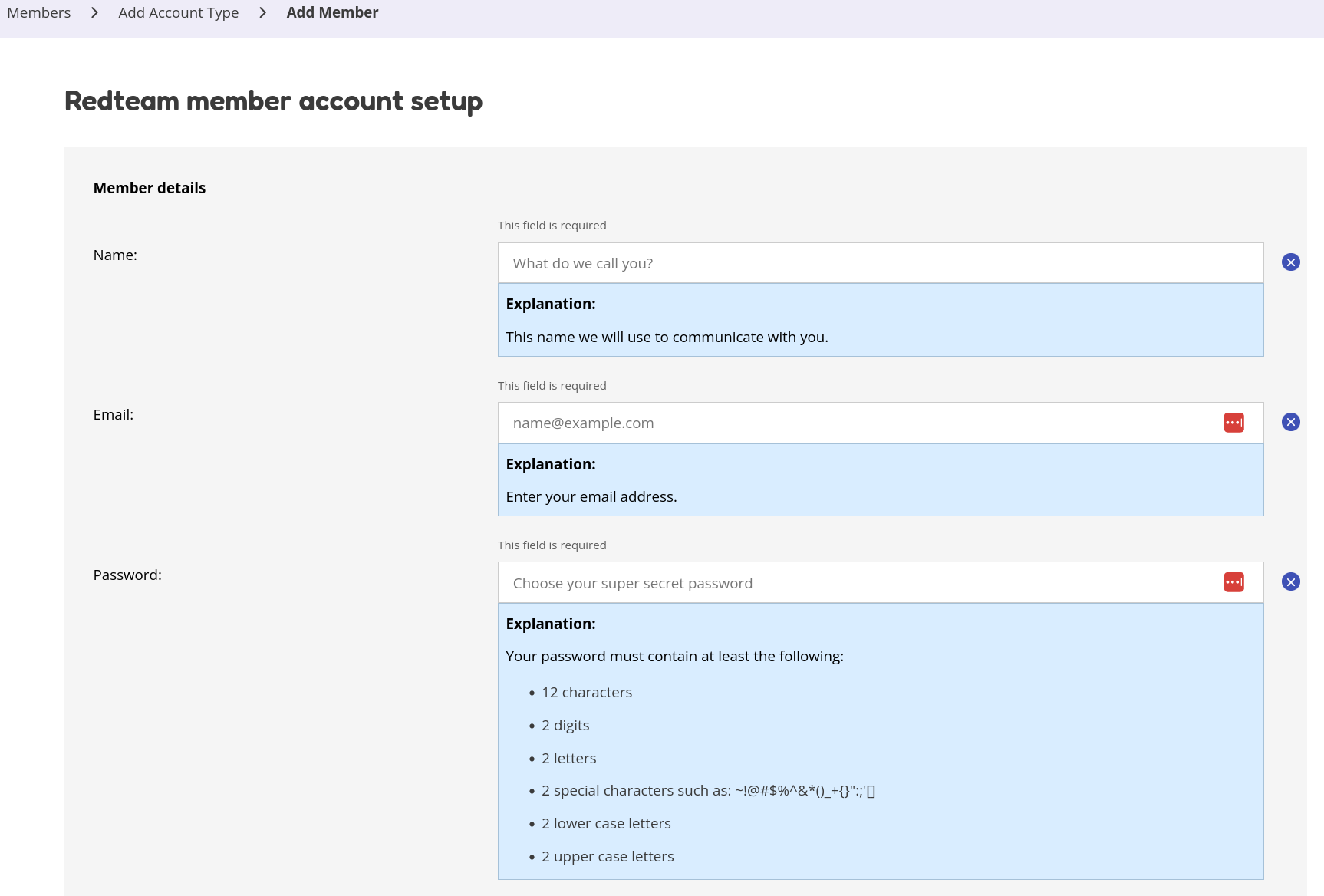 Help texts in add member screen are wrong · Issue #1603 · minvws/nl-kat ...