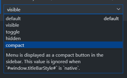 Bad rendering of compact menu description · Issue #115073 · microsoft ...