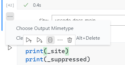 Notebook Output Cell Dropdown under Mimetype Selector · Issue #130699 · microsoft/vscode · GitHub