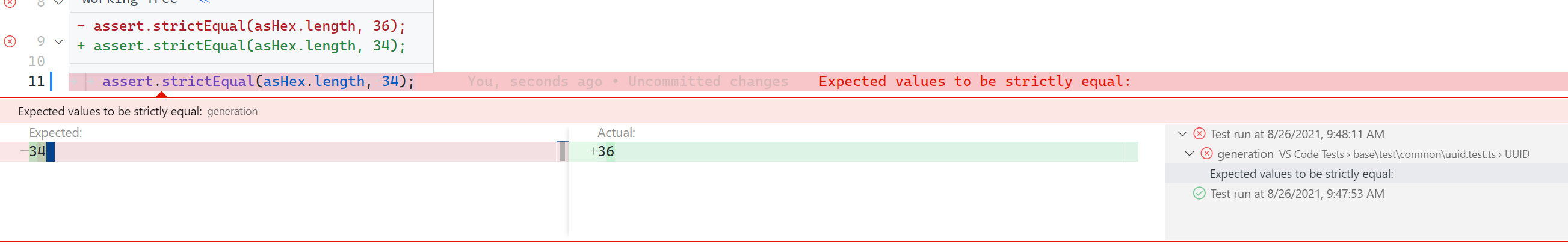 Feedback on test results · Issue #131730 · microsoft/vscode · GitHub