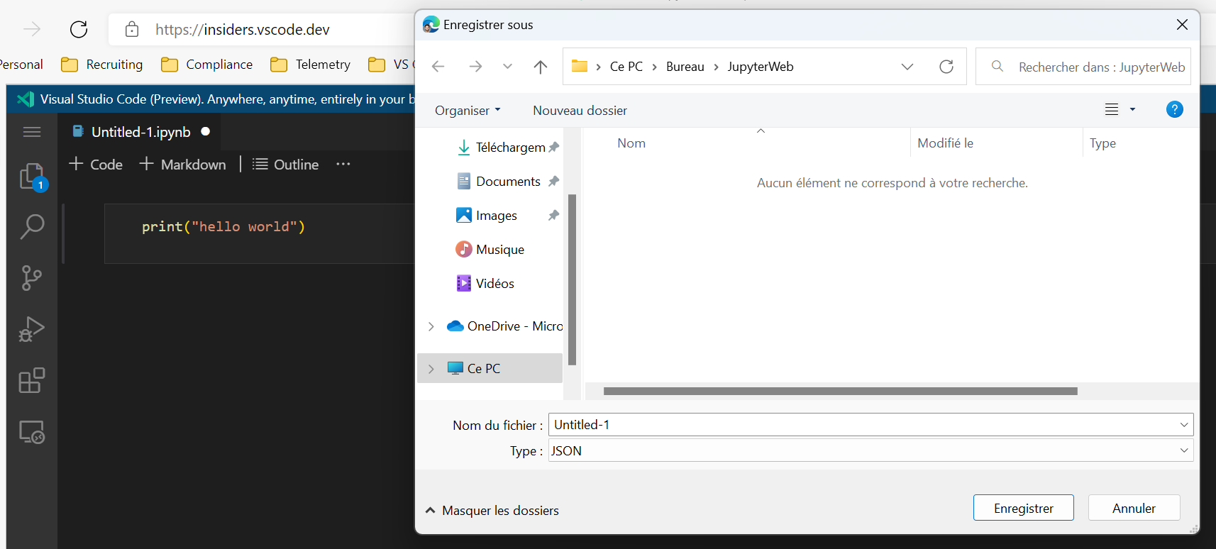 Saving notebook does not auto-select file type · Issue #9789 · microsoft/vscode-jupyter · GitHub