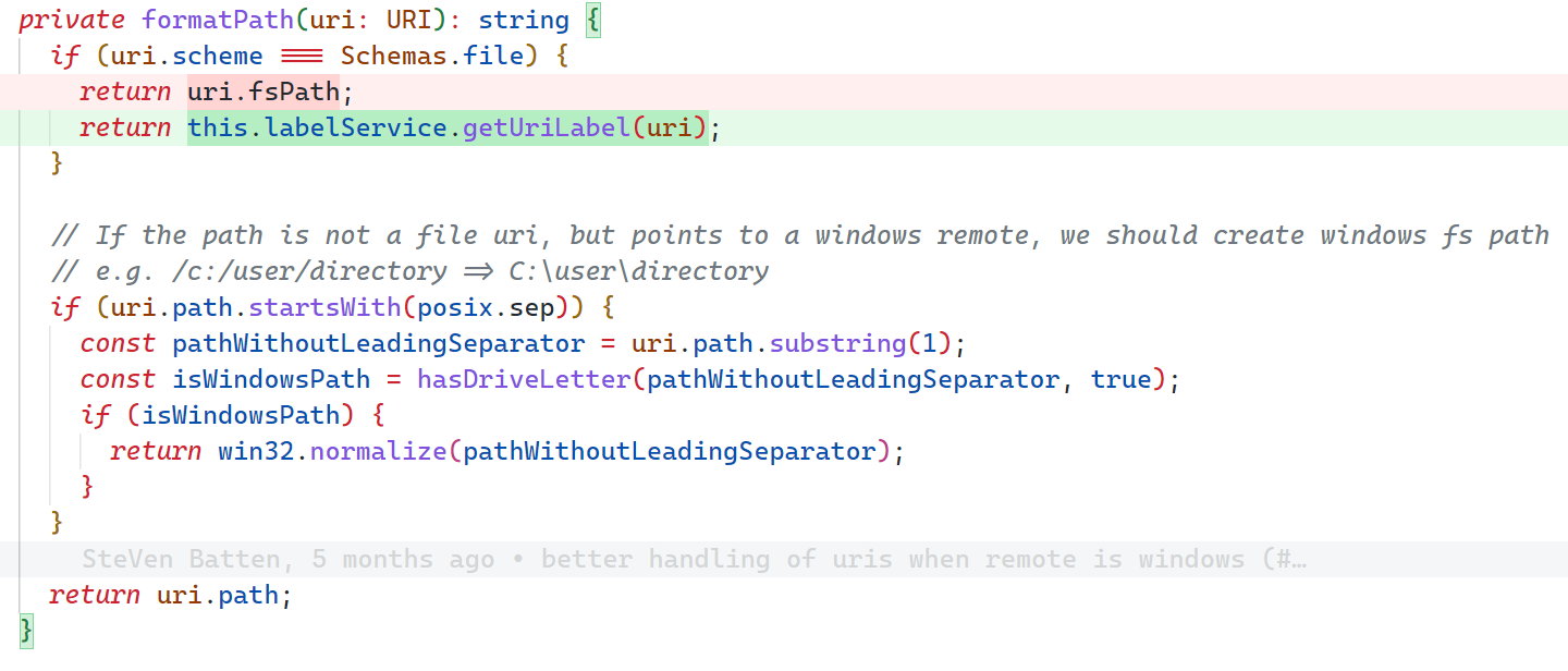 Trust dialog paths are not using label service · Issue #158168 ...