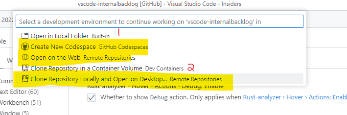 Add Continue Working In Command For Container · Issue 7617 · Microsoft Vscode Remote Release