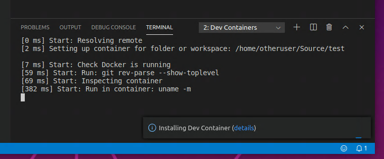 Infinite waiting if devcontainer.json "remoteUser" is set to a user that does not exist · Issue ...