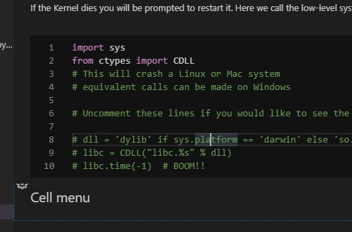 Focused Code Cell Clips Hover Of Following Markdown Cell · Issue 91494 · Microsoftvscode · Github