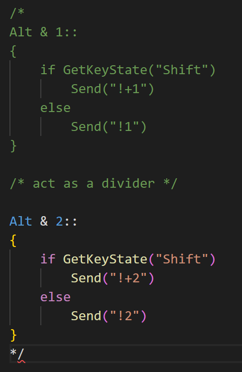 [FR] 对多行注释符的成对匹配 · Issue #291 · thqby/vscode-autohotkey2-lsp · GitHub