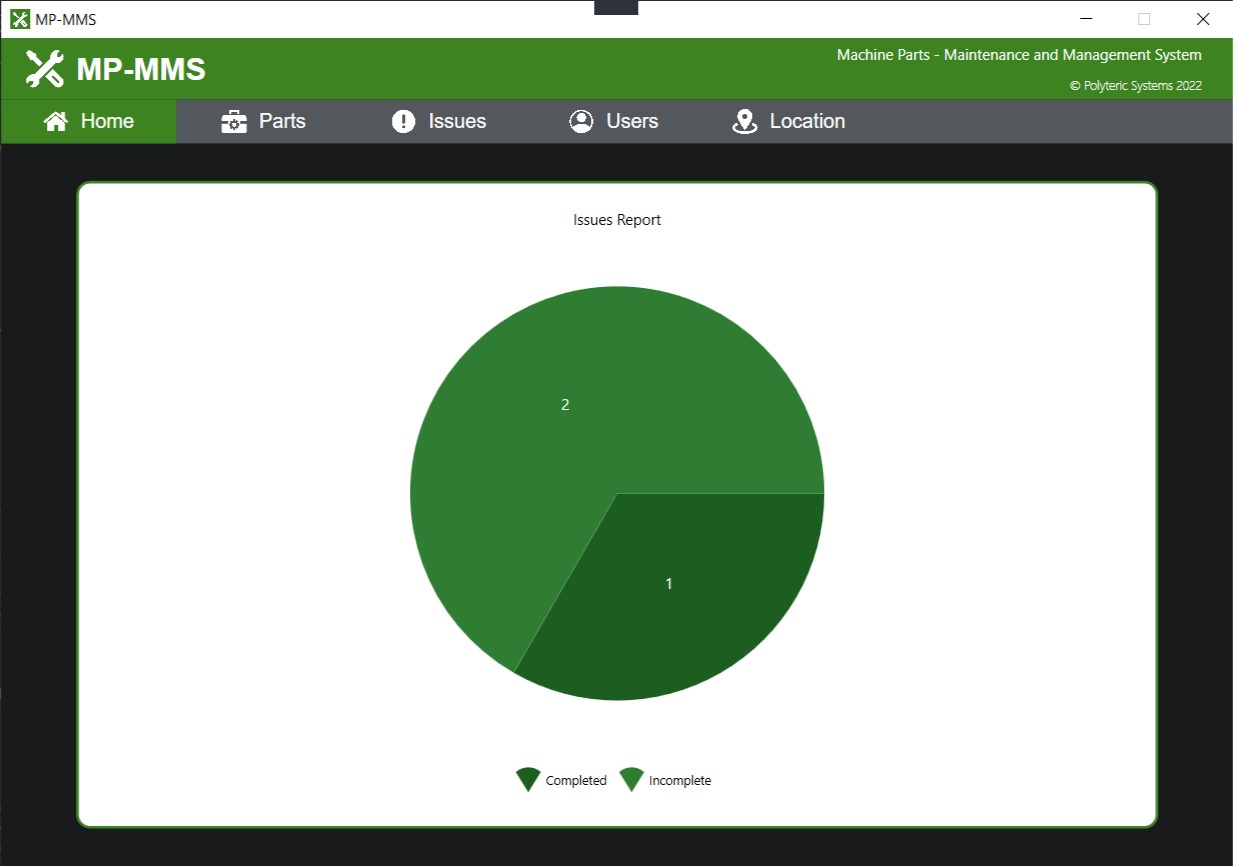 GitHub - ZadokJoshua/MP-MMS: Machine Parts - Management and Maintenance System