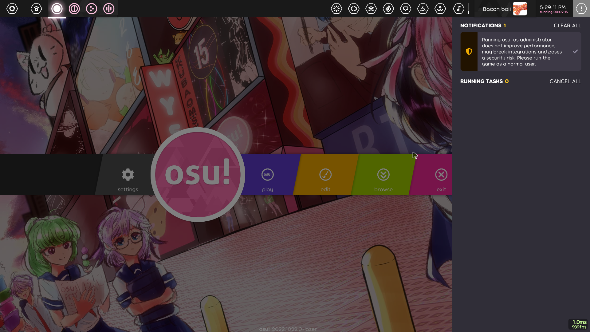 osu wont open without admin · Issue #20973 · ppy/osu · GitHub
