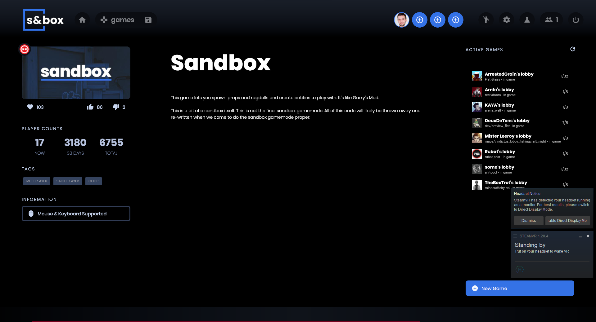 UI Blur samples incorrectly when running in VR mode · Issue #1192 · Facepunch/sbox-issues · GitHub