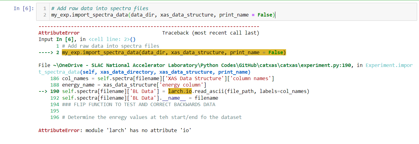 module 'larch' has no attribute 'io' - public release 0.9.65 · Issue #392 · xraypy/xraylarch ...