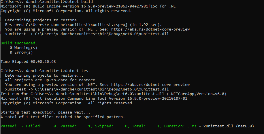 With Net 6 Sdk Data Collector Blame Message Display When Dotnet Test For Unit Test Project 4490