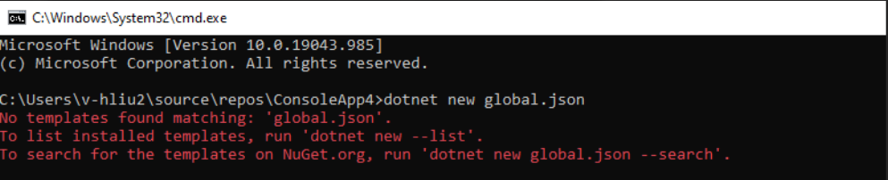 [Loc]With .Net6 Preview6 installed, "dotnet new --list" is displayed as "dotnet dotnet --list ...