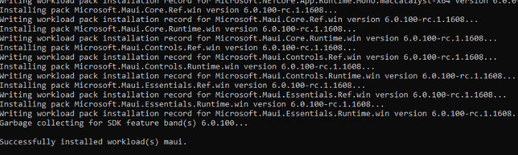 With RC1 SDK zip/tar.bar installed, maui workload install failed in CLI. · Issue #14256 · dotnet ...
