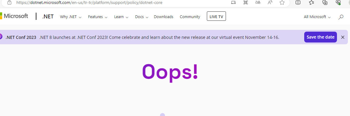 [NETSDKE2E][Loc]With .NET8 preview RC2 installed on Loc OS, some hyperlinks should be redirected ...