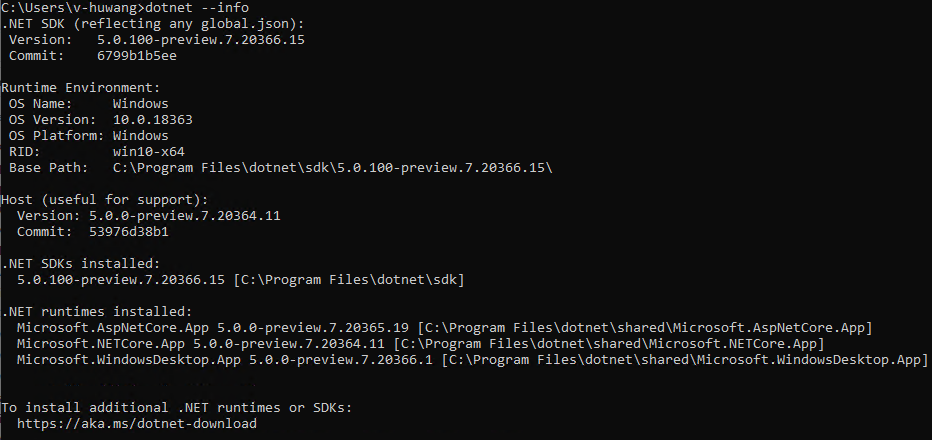 [Loc]With .Net5 Preview7 installed, the texts in CLI are partly unlocalzied after running ...