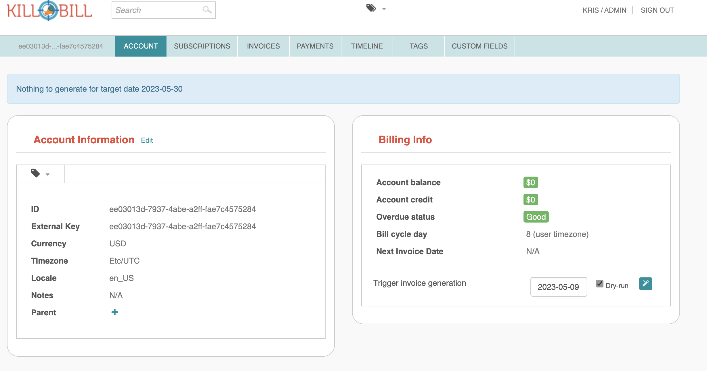 Invoice dry run UI not displayed for user with invoice:dry_run permission · Issue #335 ...