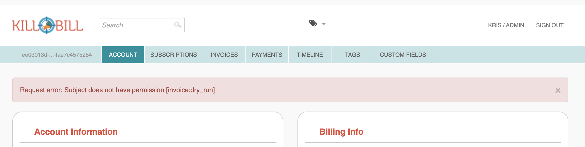 Invoice dry run UI not displayed for user with invoice:dry_run permission · Issue #335 ...