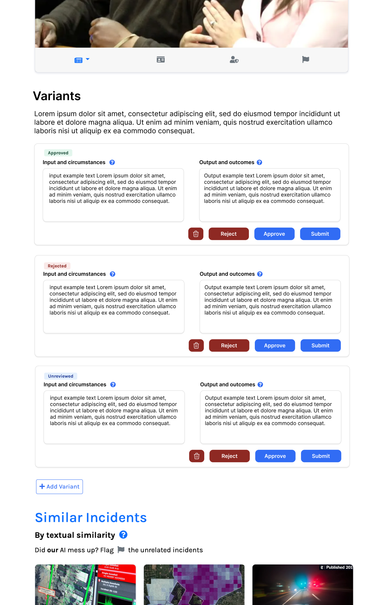 Variant Support · Issue #1283 · responsible-ai-collaborative/aiid · GitHub