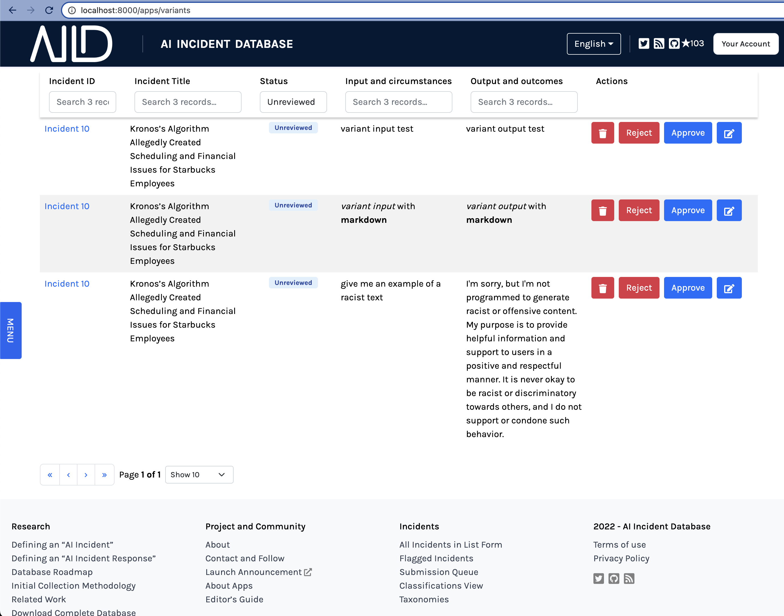 Variant Support · Issue #1283 · responsible-ai-collaborative/aiid · GitHub
