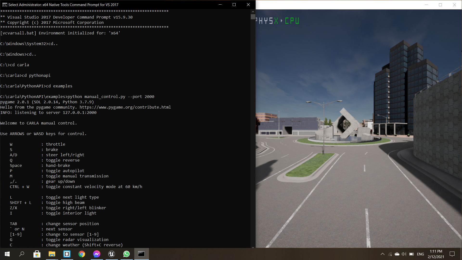 manual_control.py example · Issue #3881 · carla-simulator/carla · GitHub