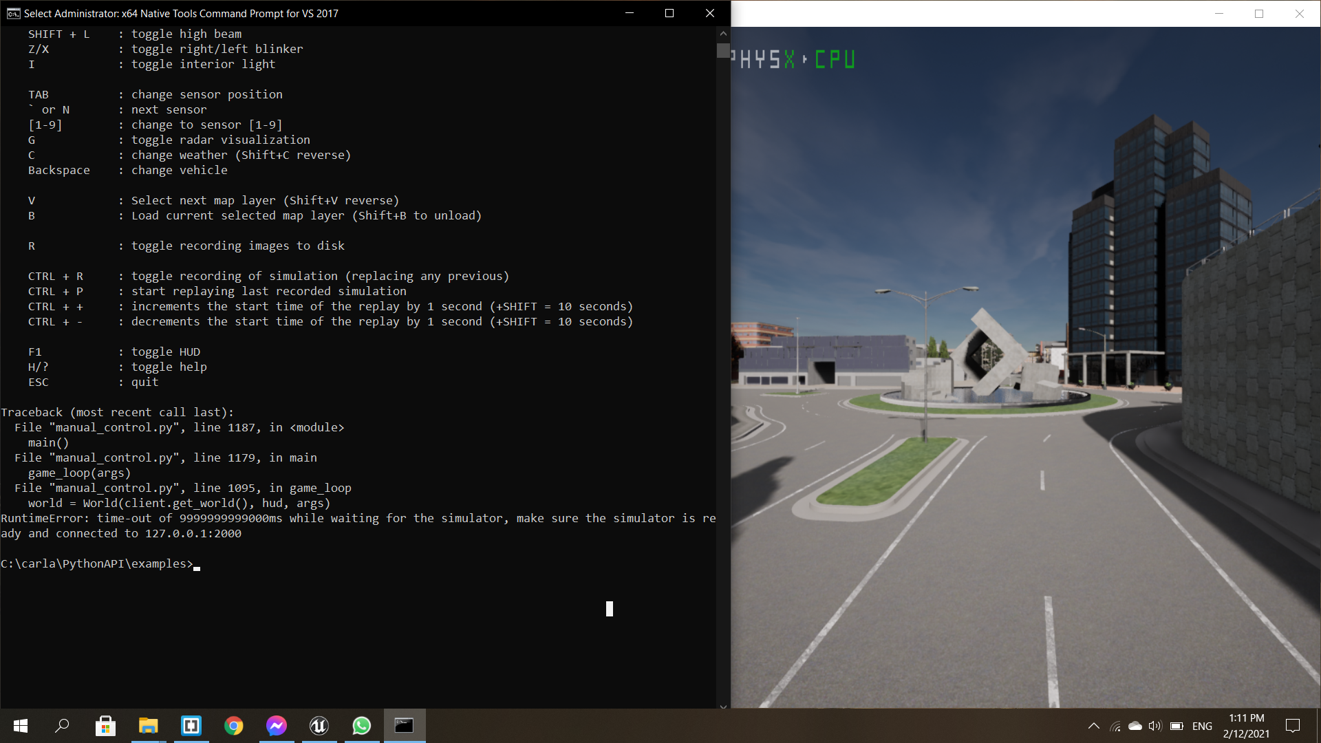 manual_control.py example · Issue #3881 · carla-simulator/carla · GitHub