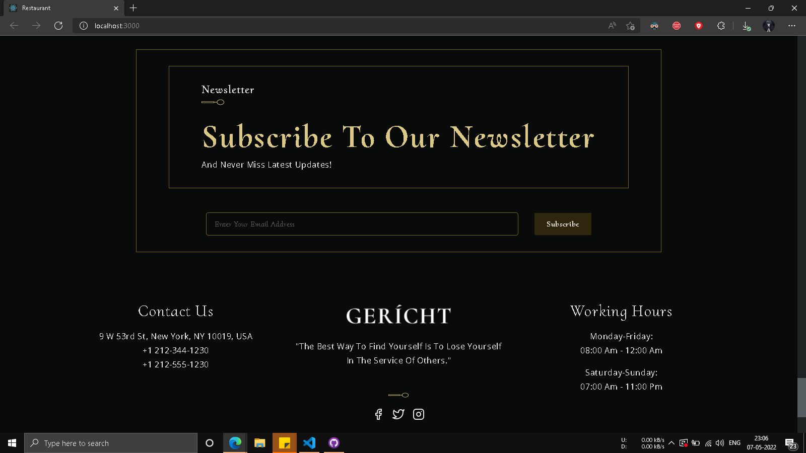 GitHub - samir321-pixel/React-Restaurant: restaurant website using react js