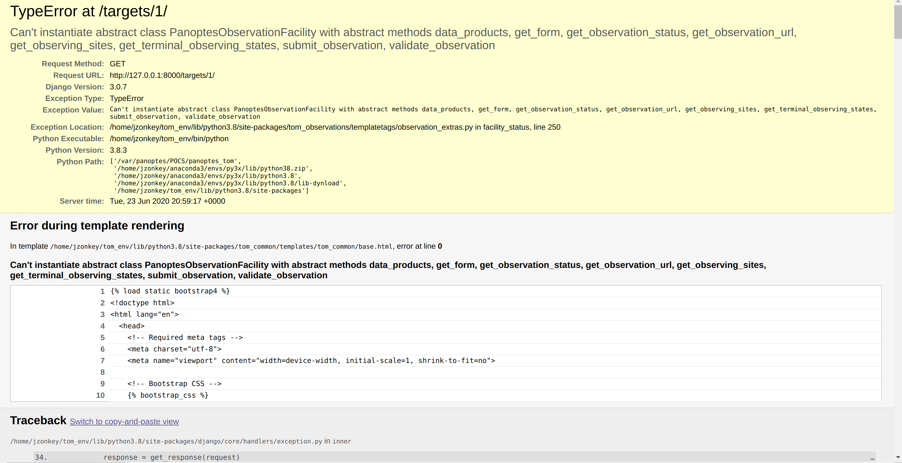'TypeError: Can't Instantiate abstract class' when trying to create ...