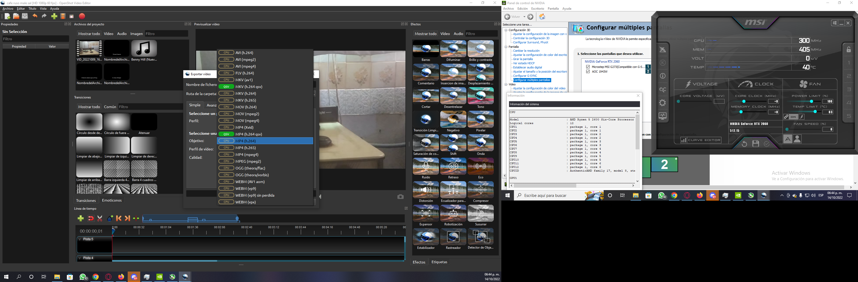 Windows 10 no NVENC · Issue #4946 · OpenShot/openshot-qt · GitHub