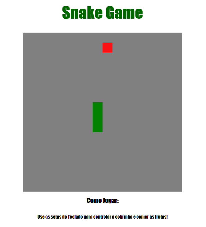 GitHub - HenriqueMartello/jogo-da-cobrinha