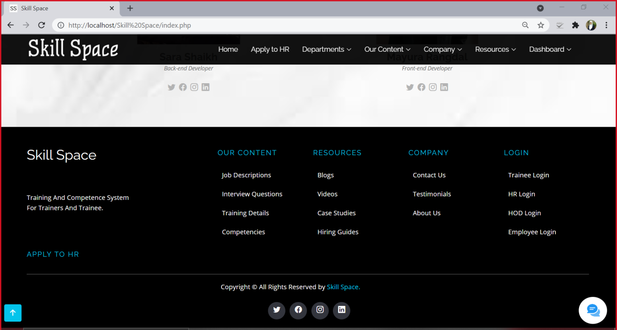 GitHub - Mayura-Rangdal22/Skill-Space-Training-and-Competency-Mapping-System