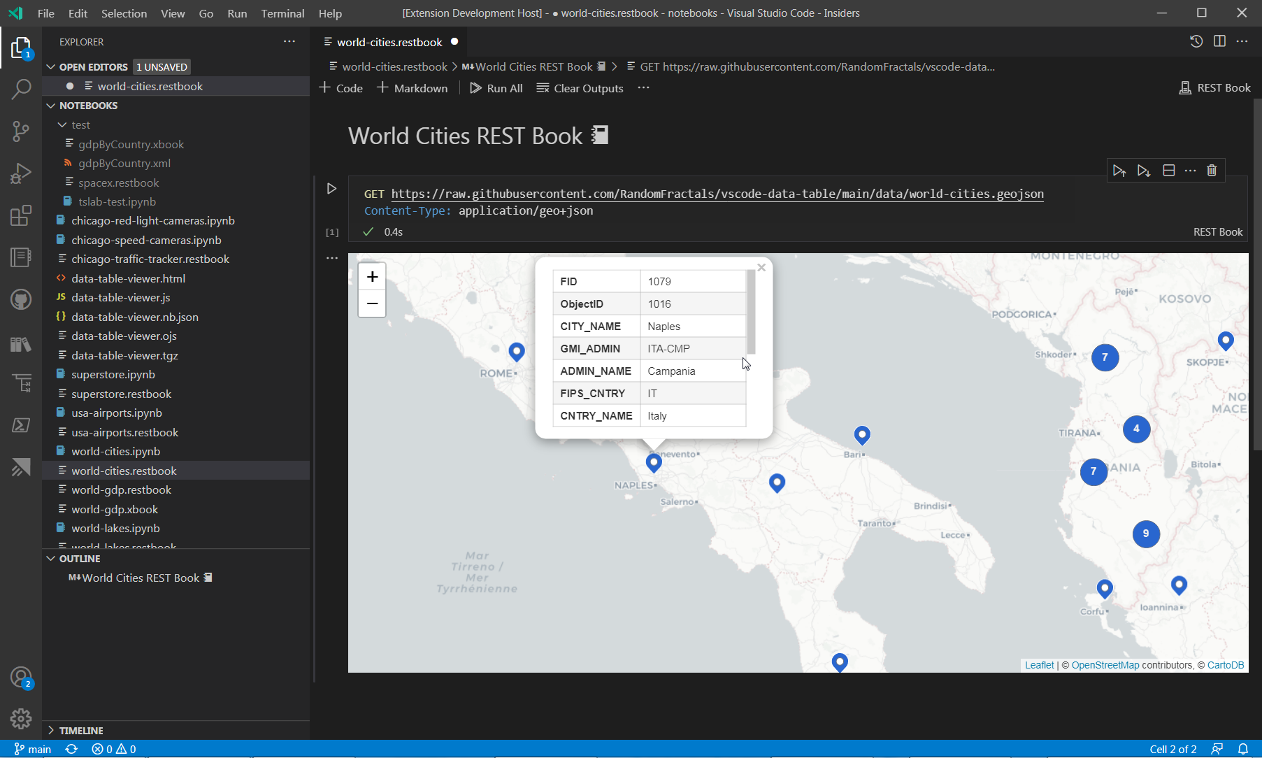 Add geo location properties table popup display · Issue #28 · RandomFractals/vscode-leaflet · GitHub