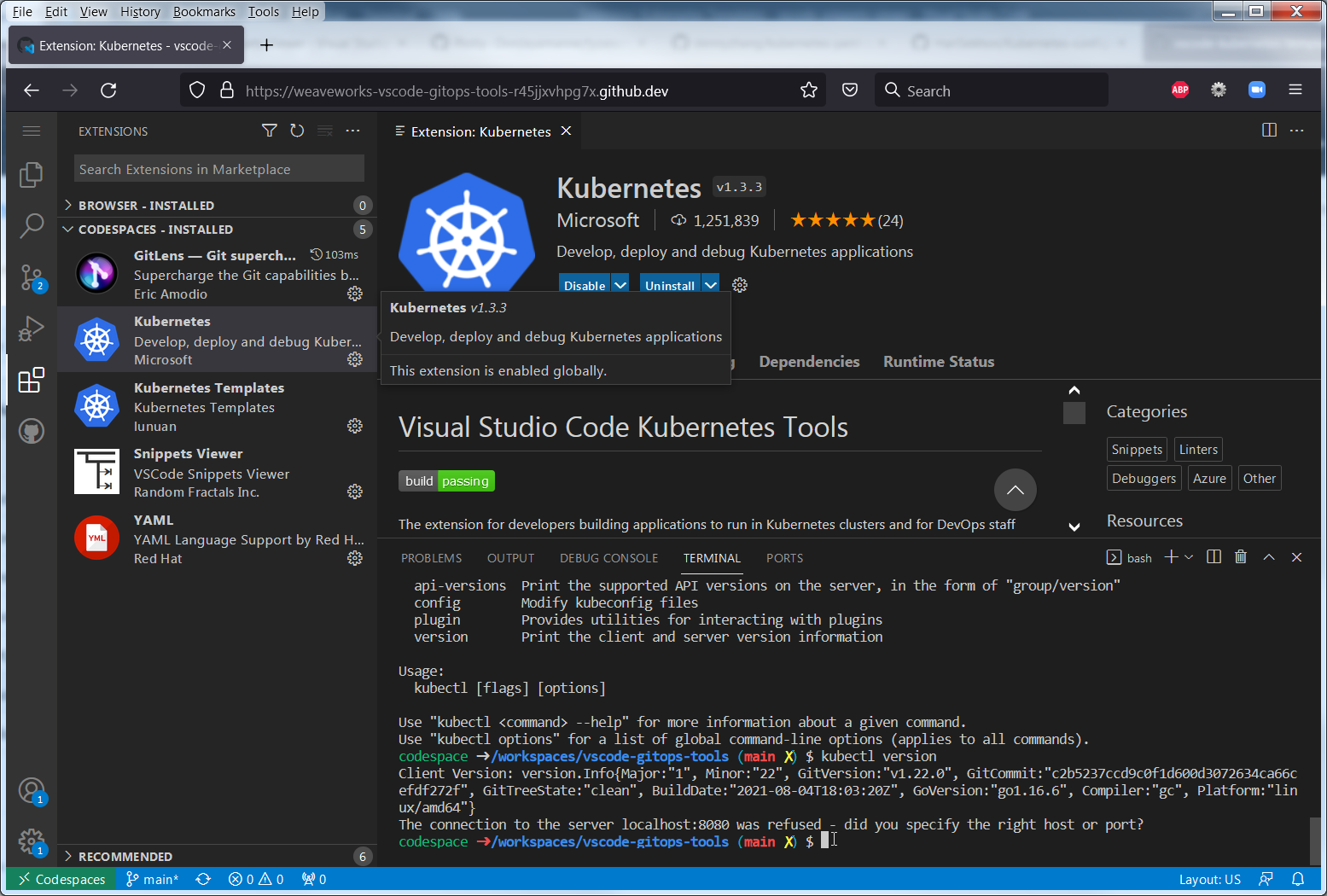 Review vscode k8s tools extension, commands, and potential api integrations · Issue #2 ...